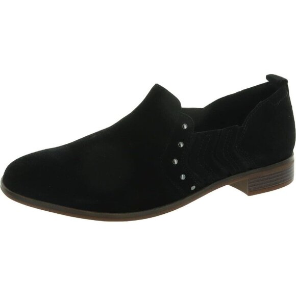 Clarks | Shoes | Clarks Collection Trish Bell Black Suede Studded Slip ...
